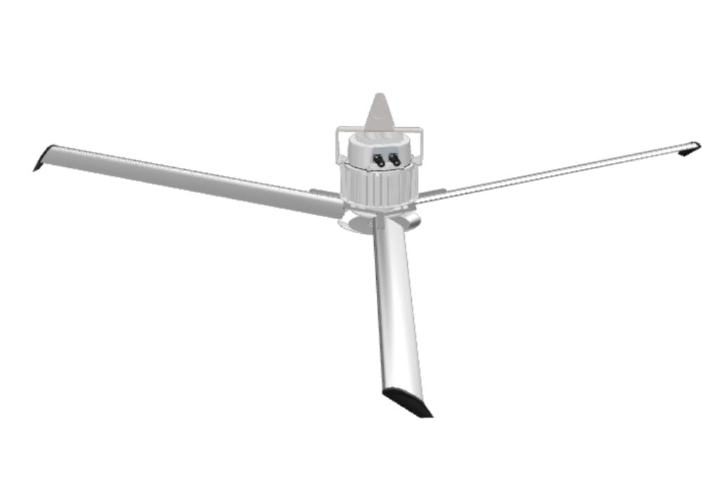 Skyblade Mini Prop 7ft or 8ft - 3 Blade HVLS Ceiling Fan W/ Remote ...